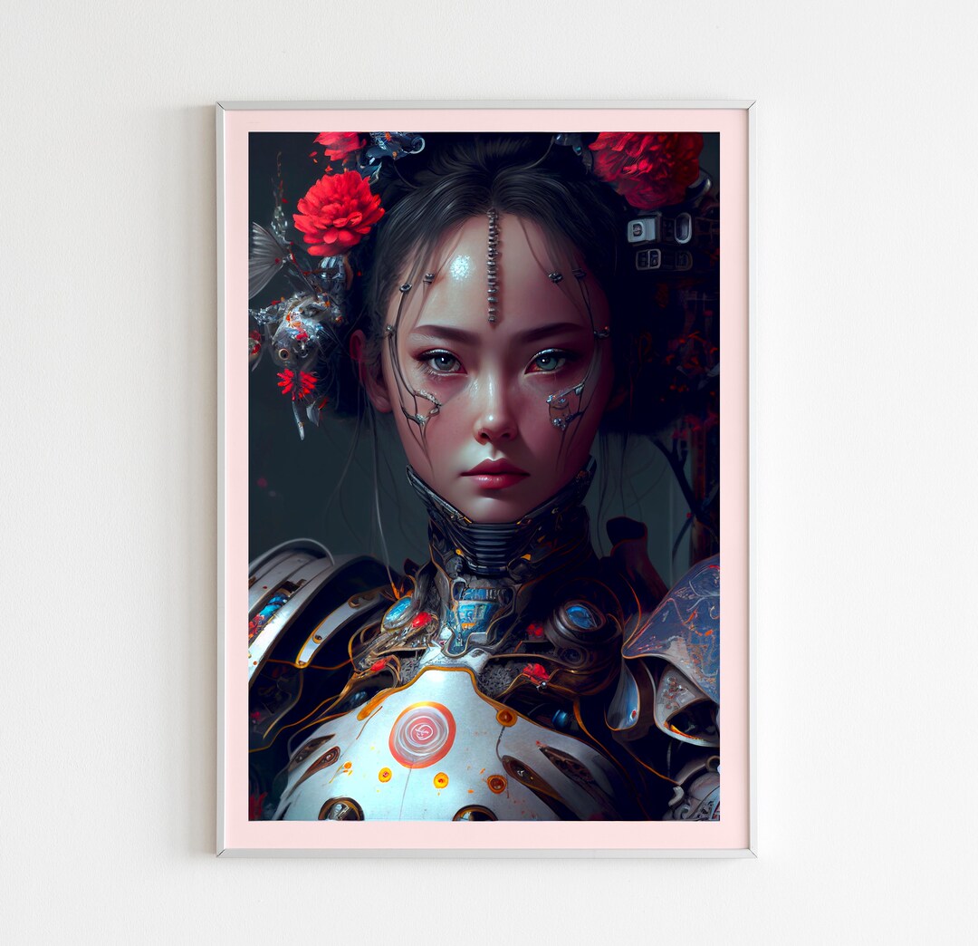Japanese Cyber Portrait - Etsy