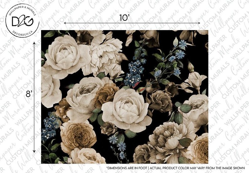 Timeless Elegance Wallpaper Mural - Etsy Canada
