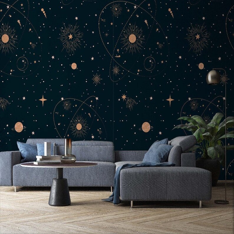 Stardust Wallpaper Mural - Etsy