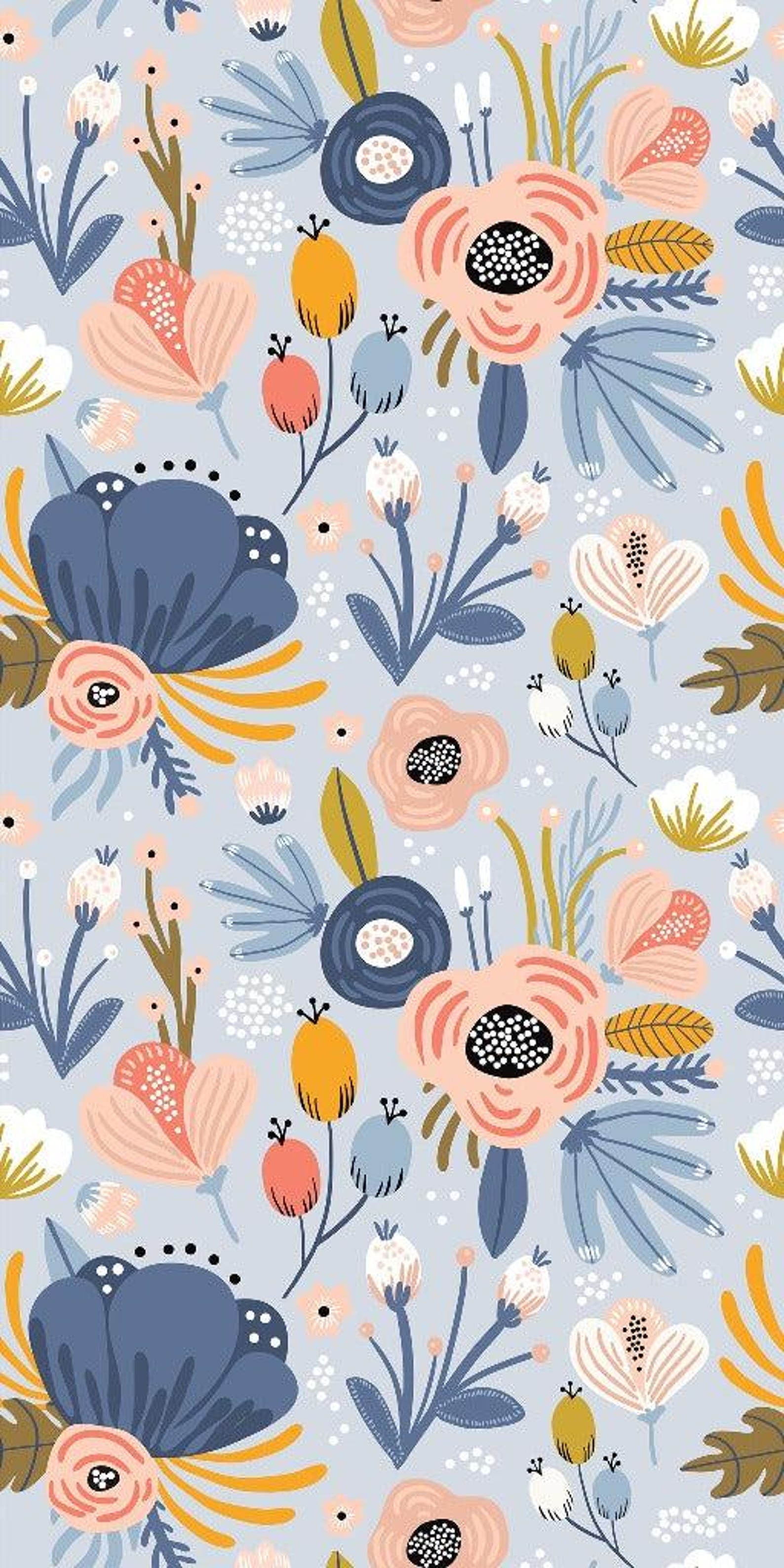 Colouring Book Garden Wallpaper Mural | Colorful Whimsical Wallpaper ...