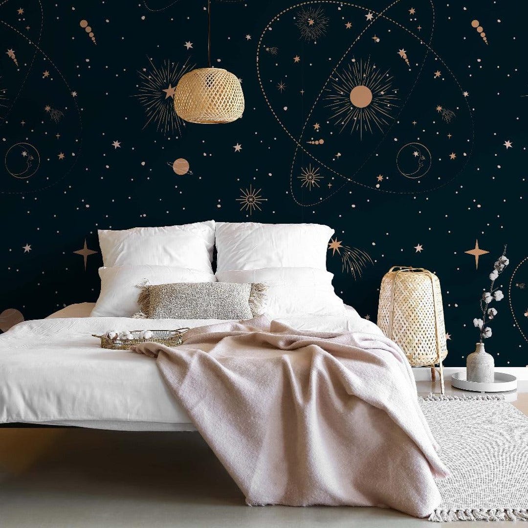 Stardust Wallpaper Mural - Etsy