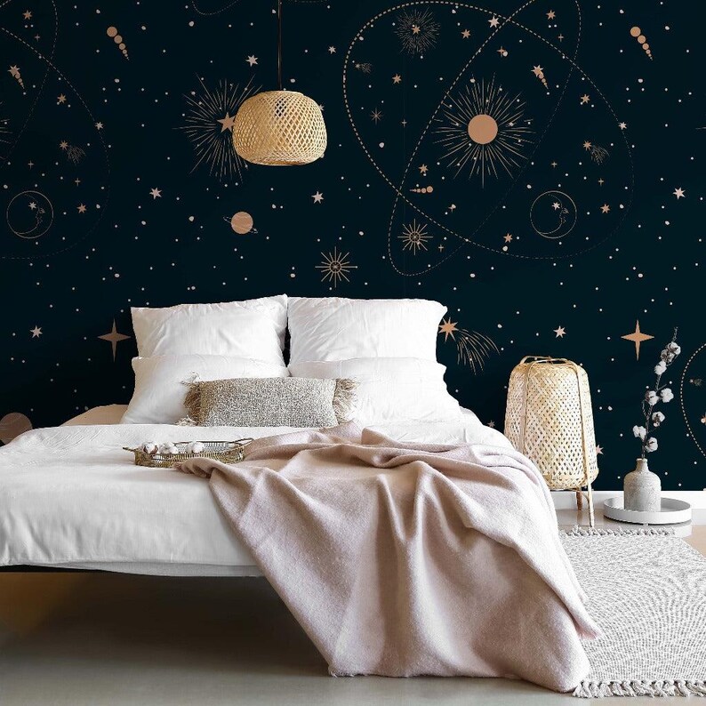 Stardust Wallpaper Mural - Etsy