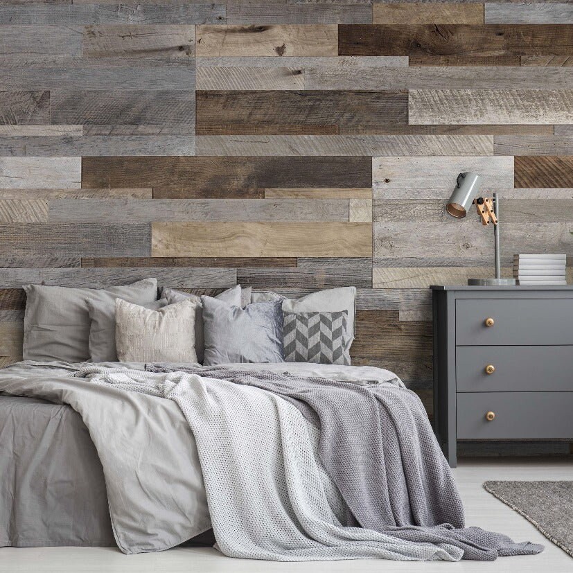 Reclaimed Wood Wallpaper Mural - Etsy