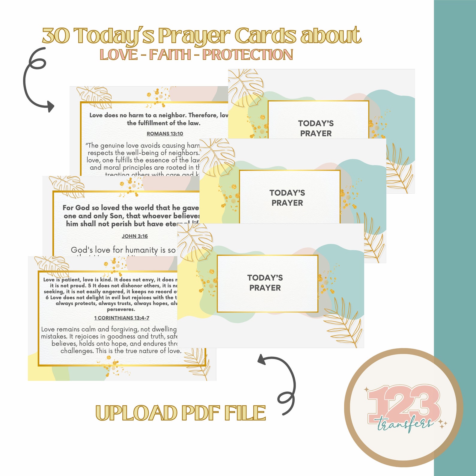 Prayer Cards, Scripture Cards, Encouragement Cards, Bible Verse Cards ...