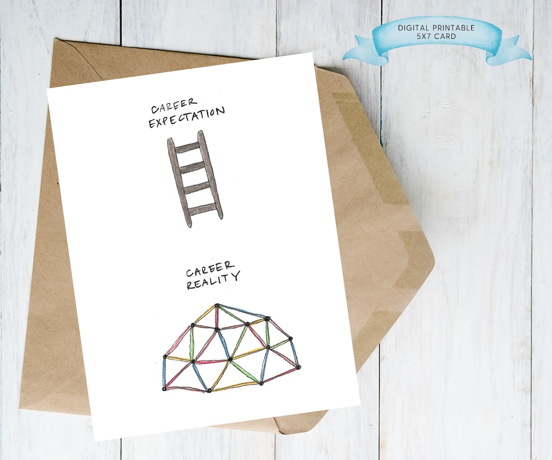 Printable Instant Download Card Career Ladder Jungle Gym - Etsy
