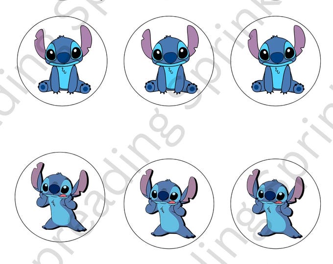 2" Edible Image - 12 Count - Circle/round (stich) - Etsy