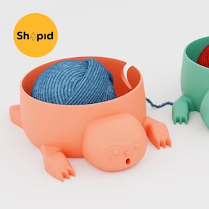STL 3D Print File: Sloth - Monkey Yarn Bowl for Knitting, Crocheting ...