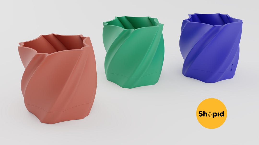 3D Print Plant Pot STL File: Modern Minimalist Vase (digital Download ...
