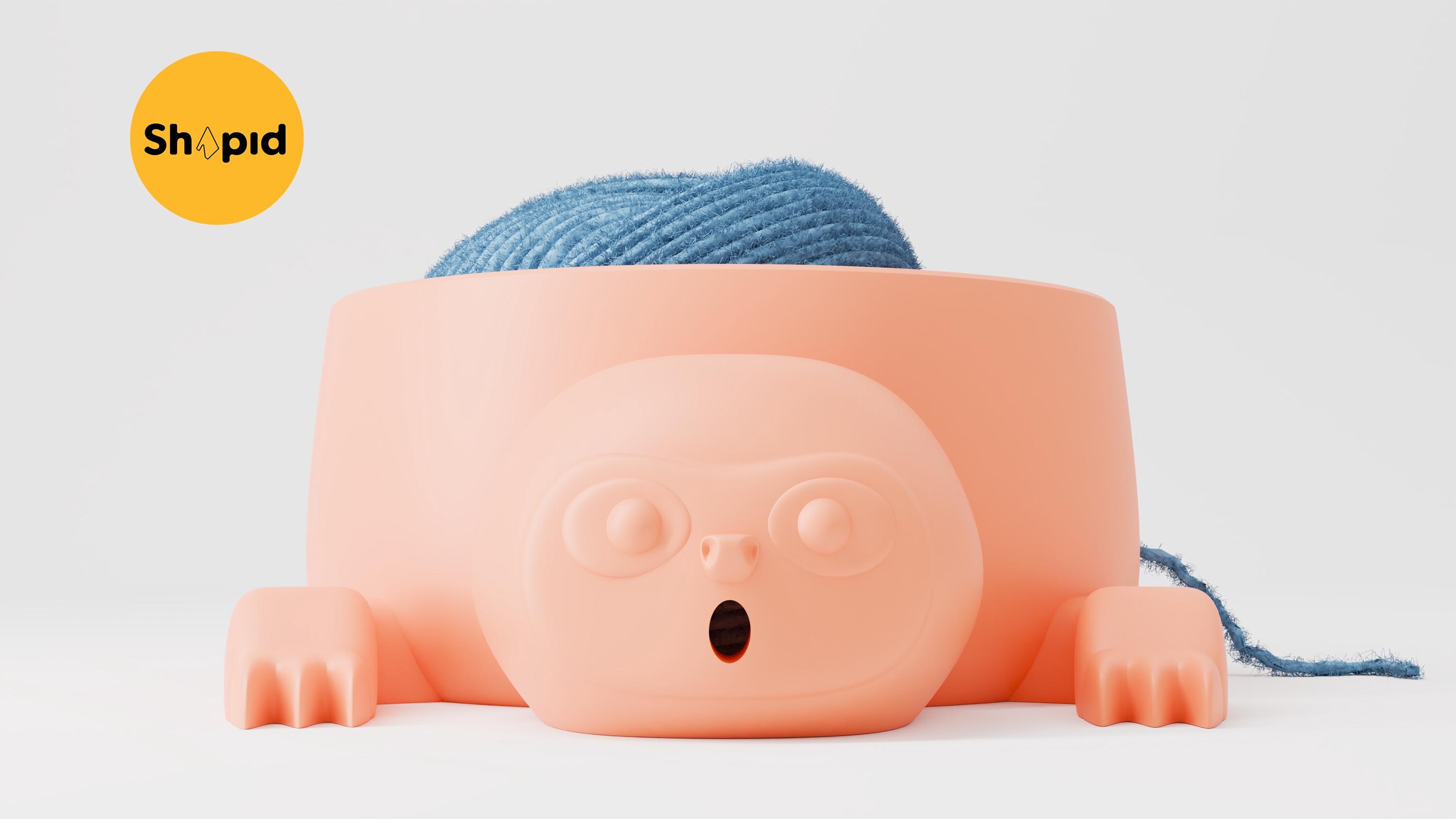 Sloth Yarn Bowl STL File: 3D Print Crochet, Knitting - Etsy