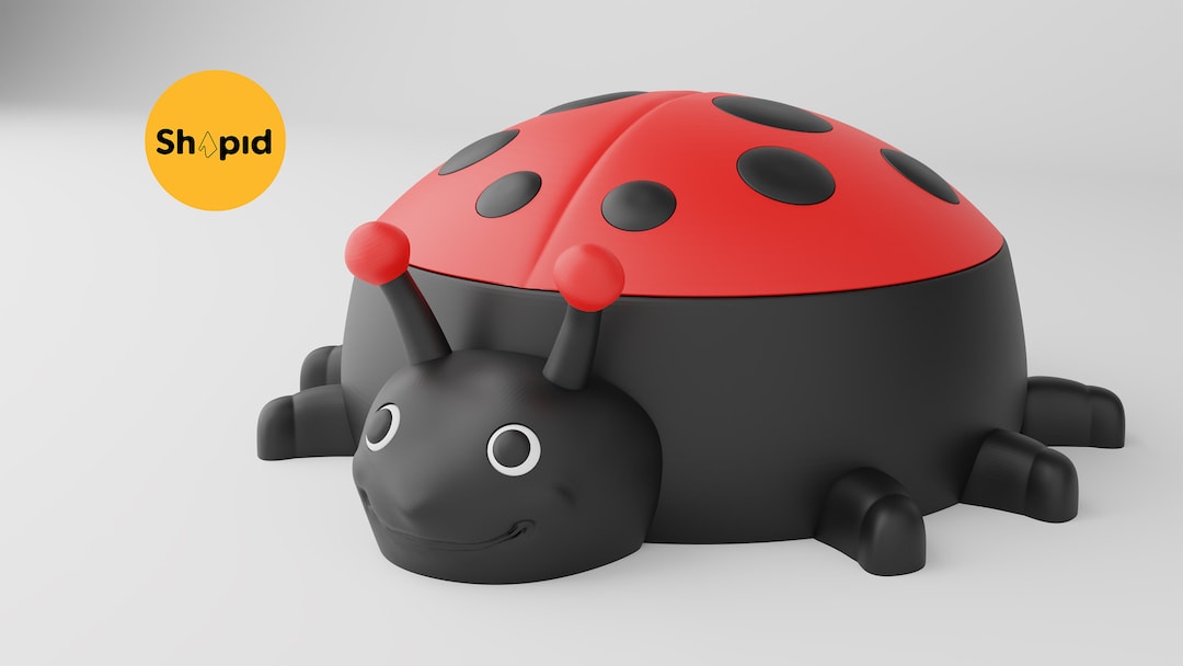 3D Printed Ladybug Sandbox Toy: STL File for Kids Play - Etsy