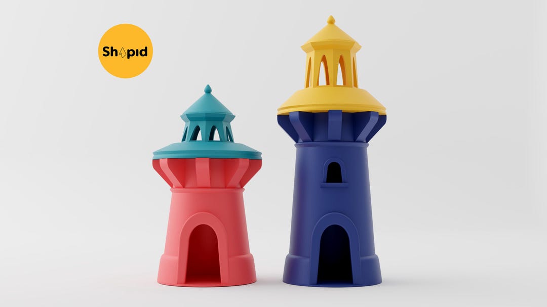Lighthouse Pet House STL – Easy 3D Print for Small Pets – No/low ...