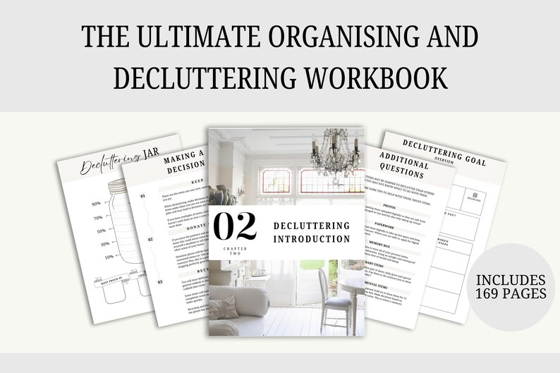 The Ultimate Organising and Decluttering Workbook and Planner Book ...