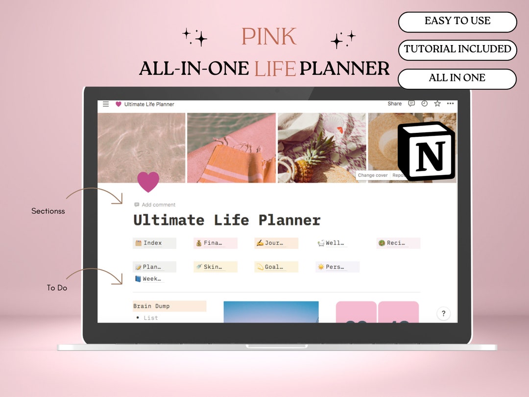 Notion Template Life Planner All in One Notion Template Notion ...