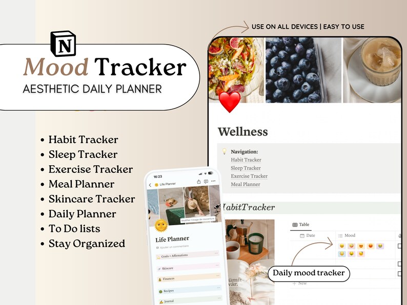 Notion Template Life Planner All In One Notion Template Notion Dashboard Ultimate Notion