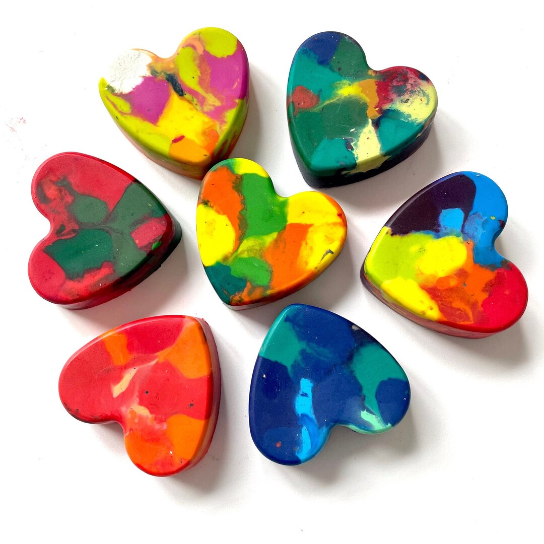 HEART CRAYONS Bulk, Individually Packaged. Great for Valentine Crayons, Crayons Party Favors and ...