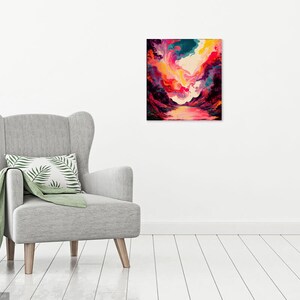 Euphoria 3D Abstract Digital Print Vibrant Vivid Aura Psychedelic Retro ...