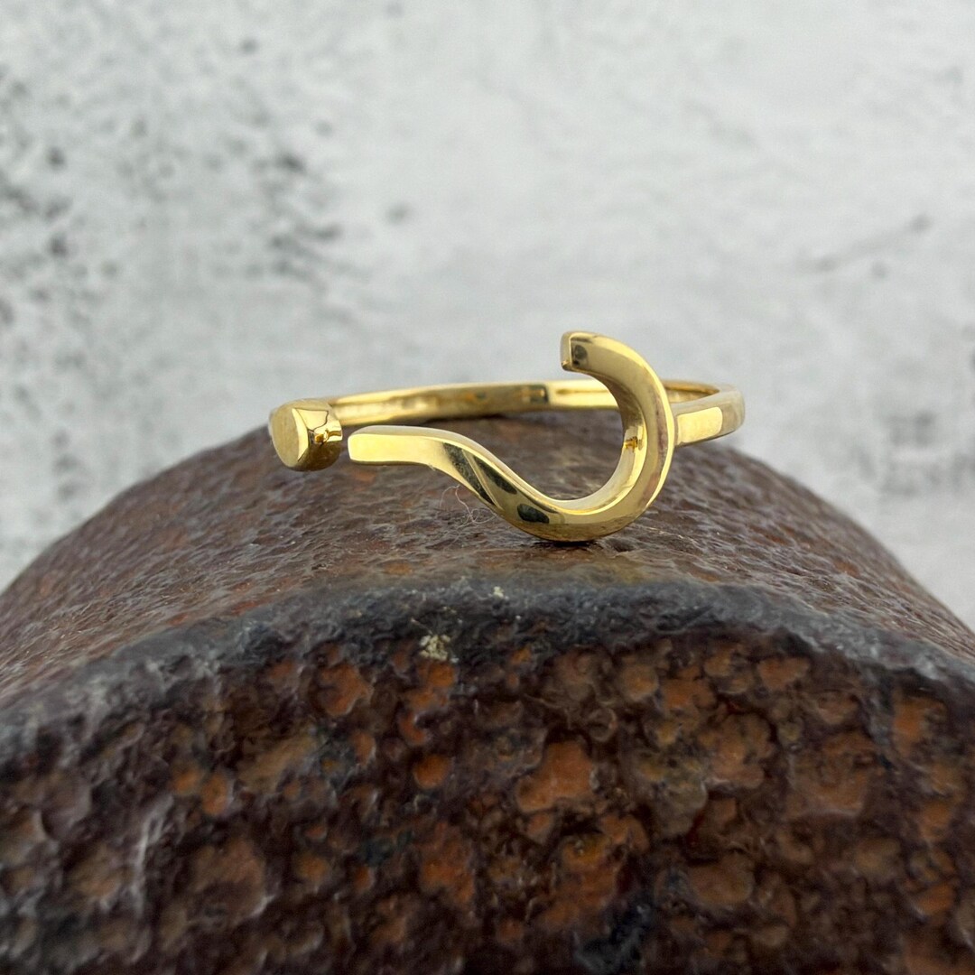 14k Yellow Gold Question Mark ? Ring - US Size 7.25 - Etsy
