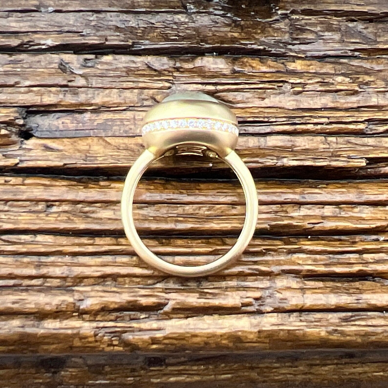 EFFY Prasiolite / Diamond 14k Yellow Gold Ring - US Size 7 - Etsy