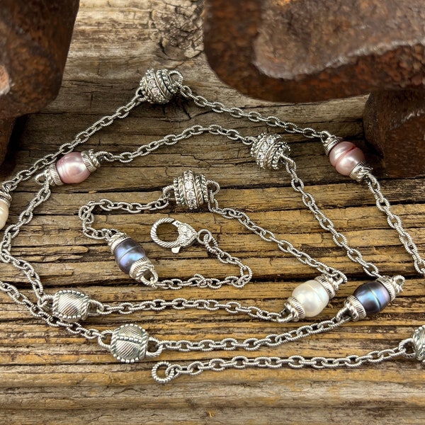 Blue Judith Ripka Necklace - Etsy