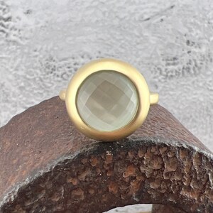 EFFY Prasiolite / Diamond 14k Yellow Gold Ring - US Size 7 - Etsy
