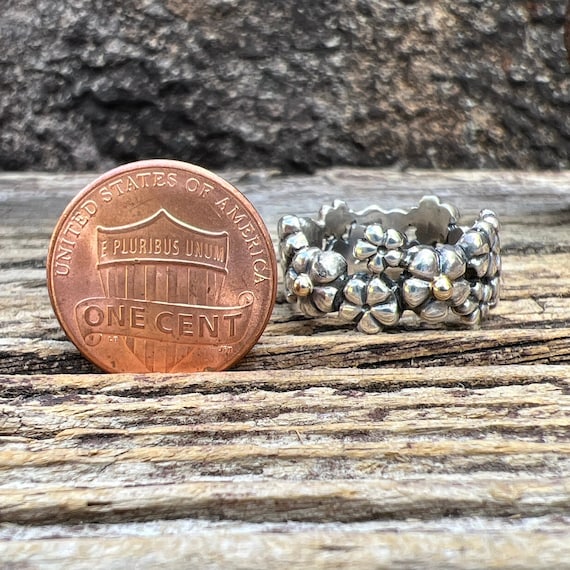 Authentic Pandora Flower 925 Sterling Silver Accented… - Gem