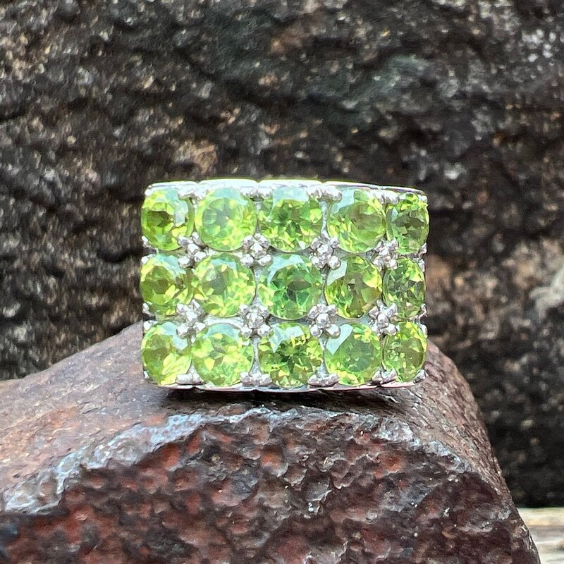 Silver Cocktail Ring - Etsy
