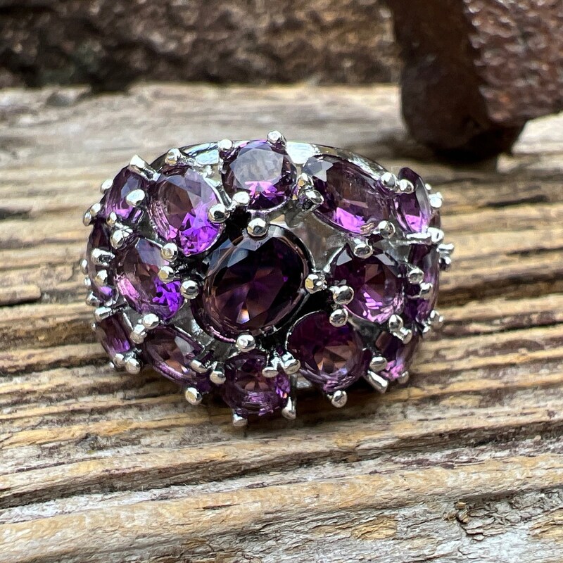 Silver Cocktail Ring - Etsy