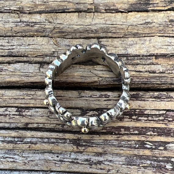 Authentic Pandora Flower 925 Sterling Silver Accented… - Gem