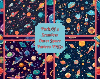 Space Seamless Digital Download Outer Space Pattern - Etsy