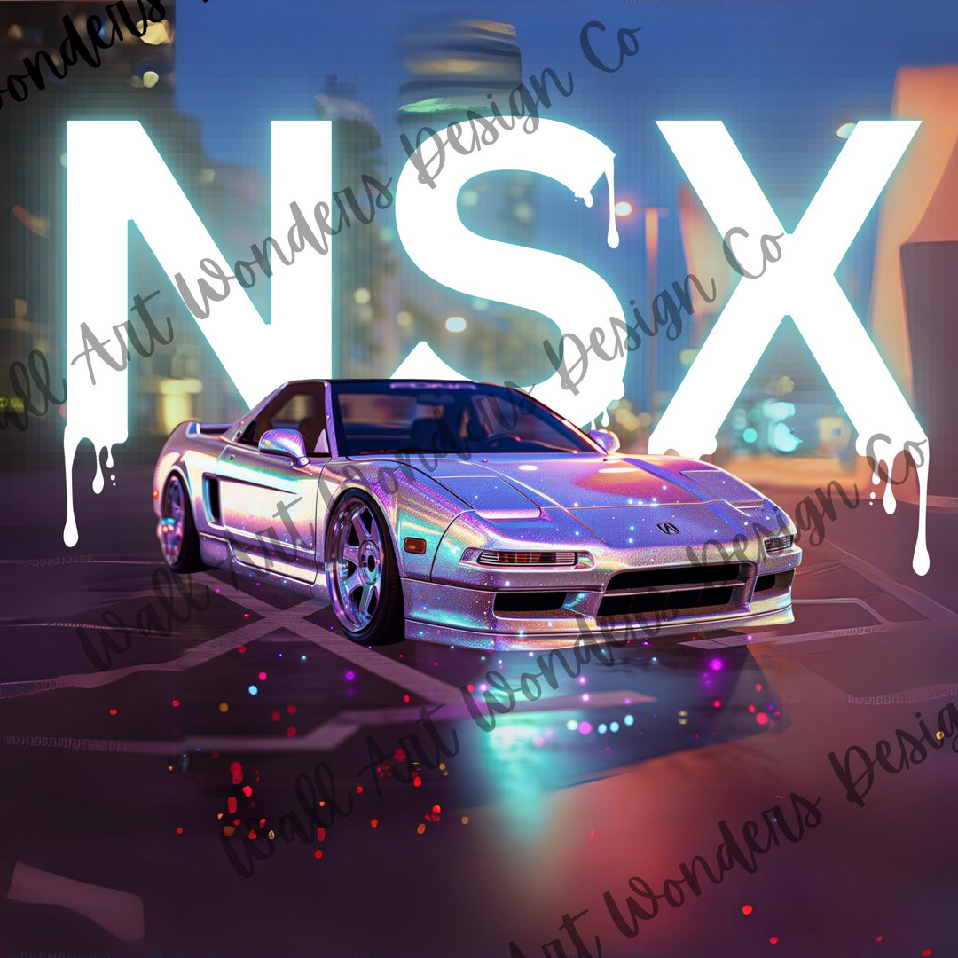 Acura NSX Digital Print | 300 DPI | Original Artwork | JDM Car Culture ...