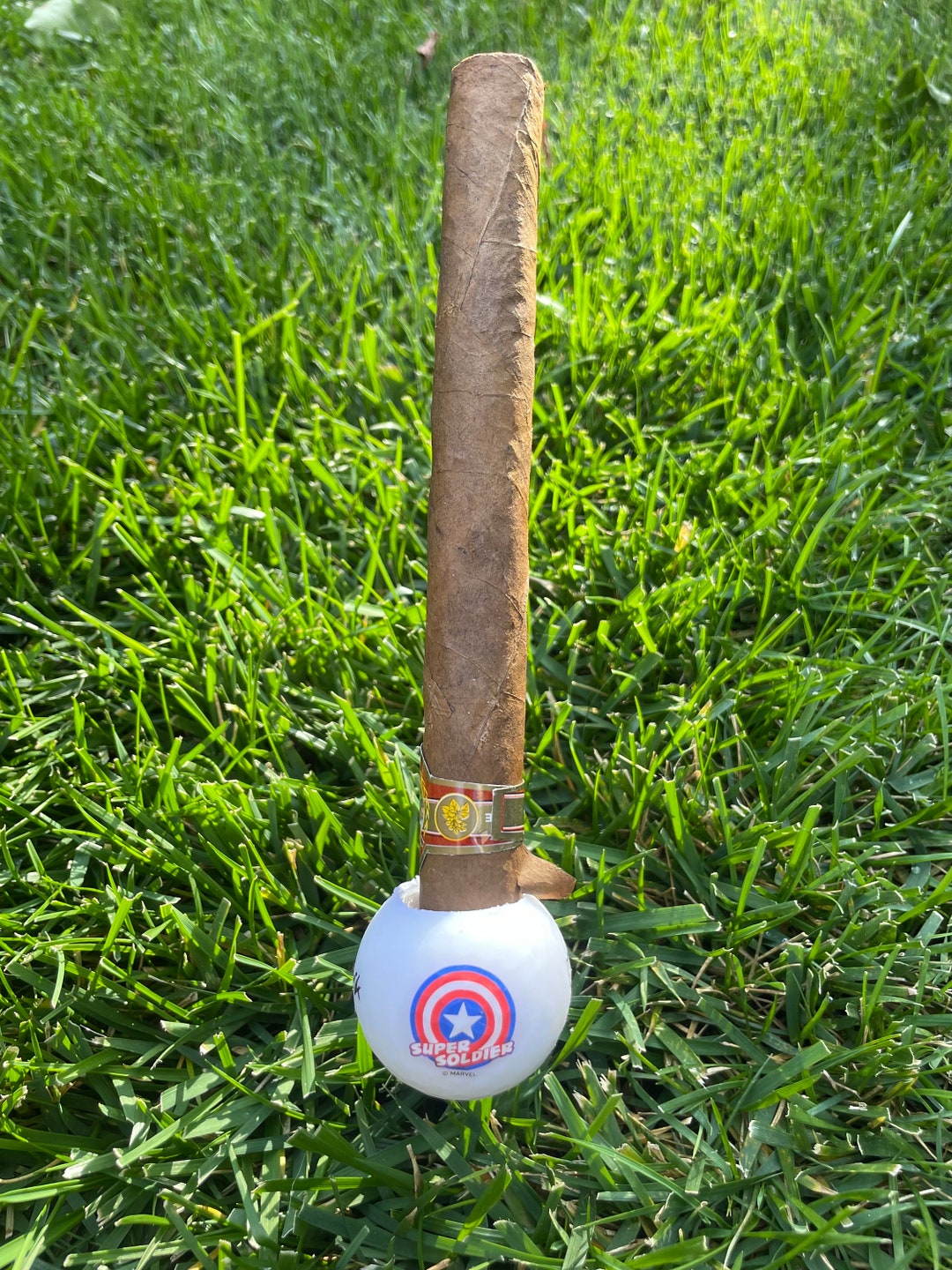 Marvel Captain America , Golf Ball CIGAR HOLDER Tee - Etsy