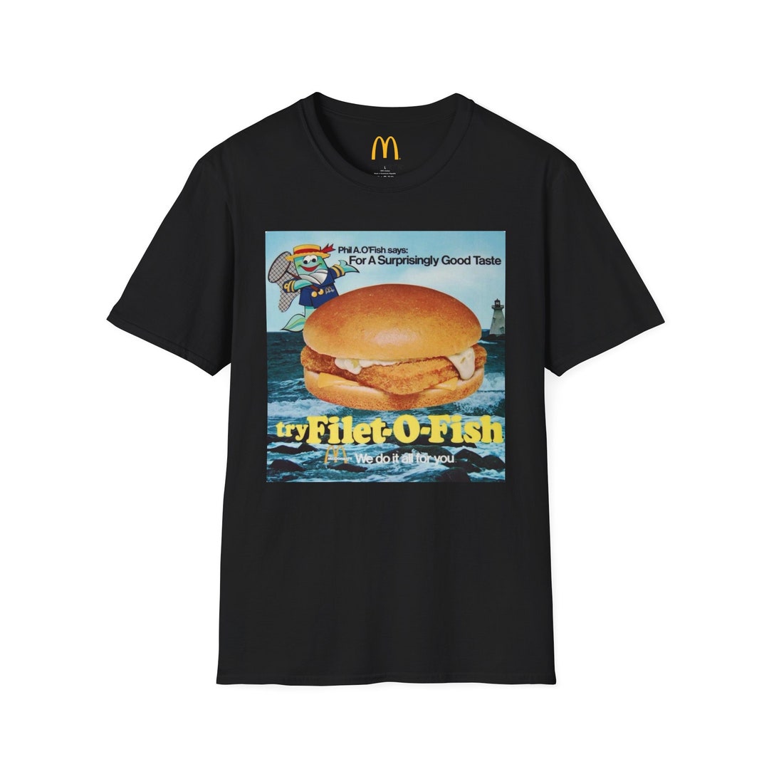 Mcdonald Filet-o-fish Vintage Ad T-shirt - Etsy