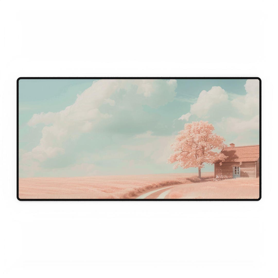 Dreamy Landscape Desk Mat - Aesthetic Office Decor, Personalized ...