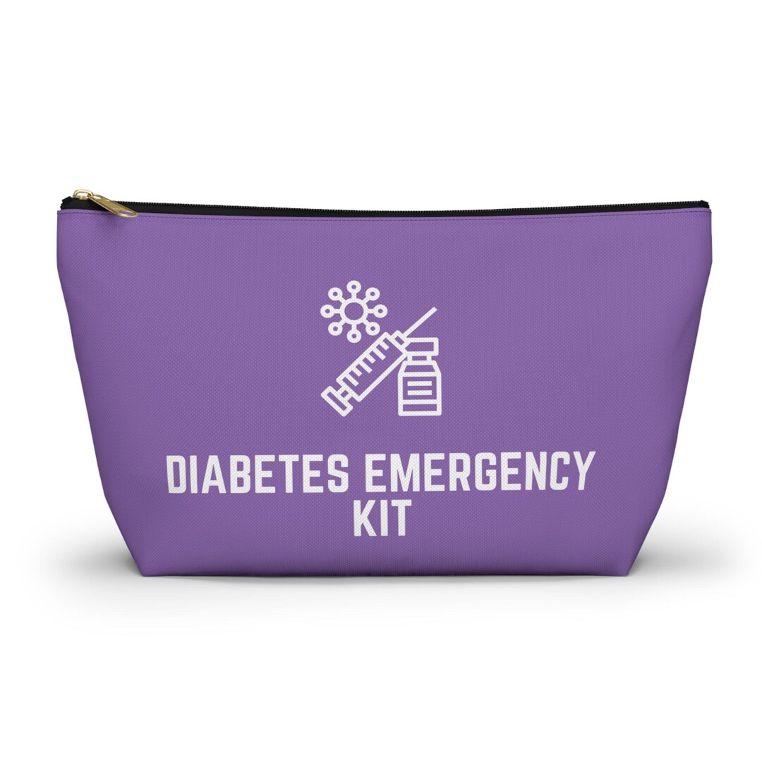 Personalized Diabetes Emergency Kit Pouch - Travel Organizer - Etsy