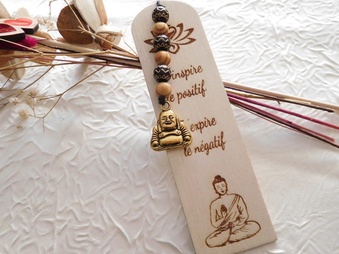Personalized Wooden Bookmarks, Wooden and Pearl Bookmarks, Buddha ...