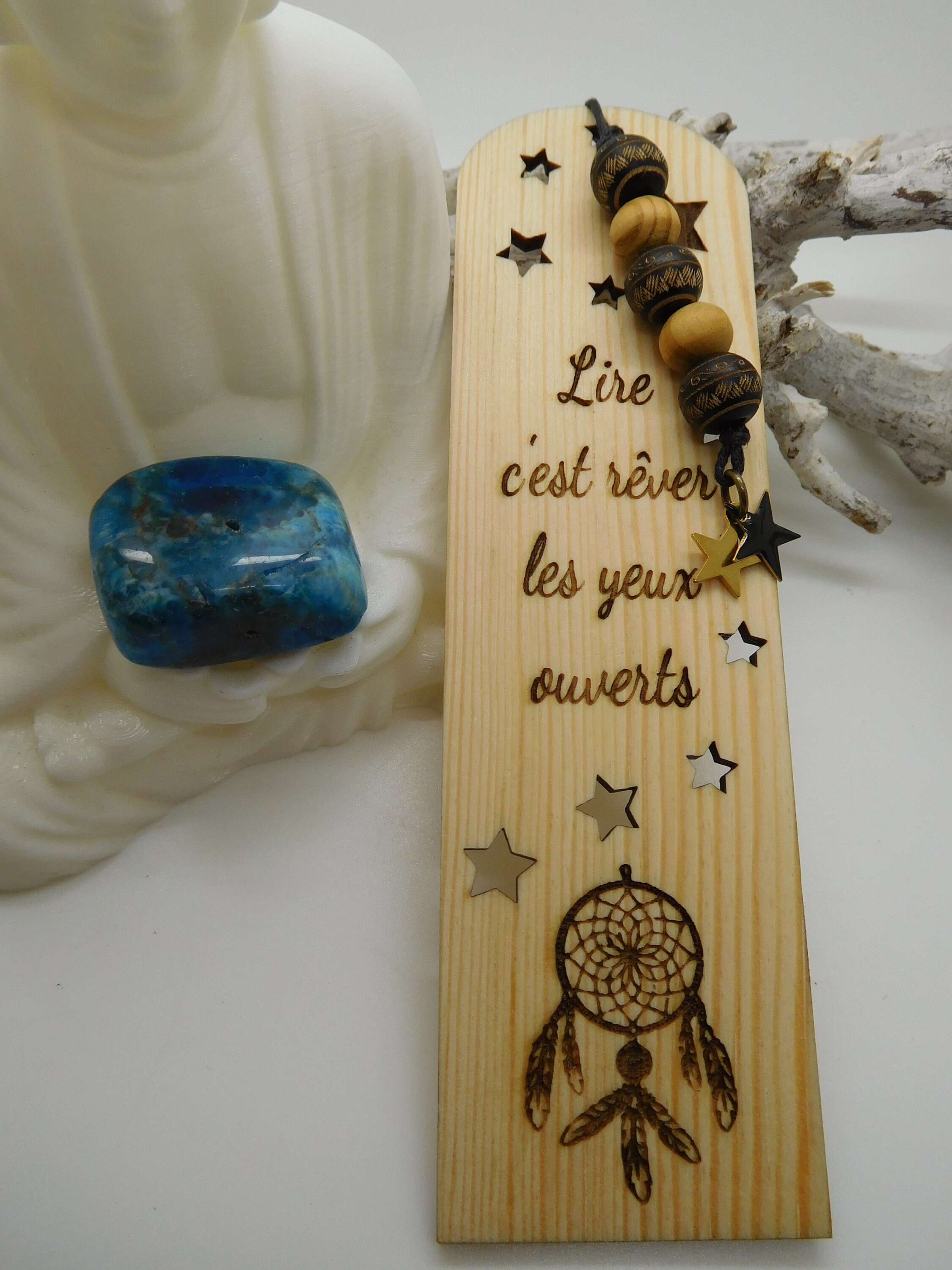 Personalized Wooden Bookmark Wooden and Pearl Bookmark - Etsy