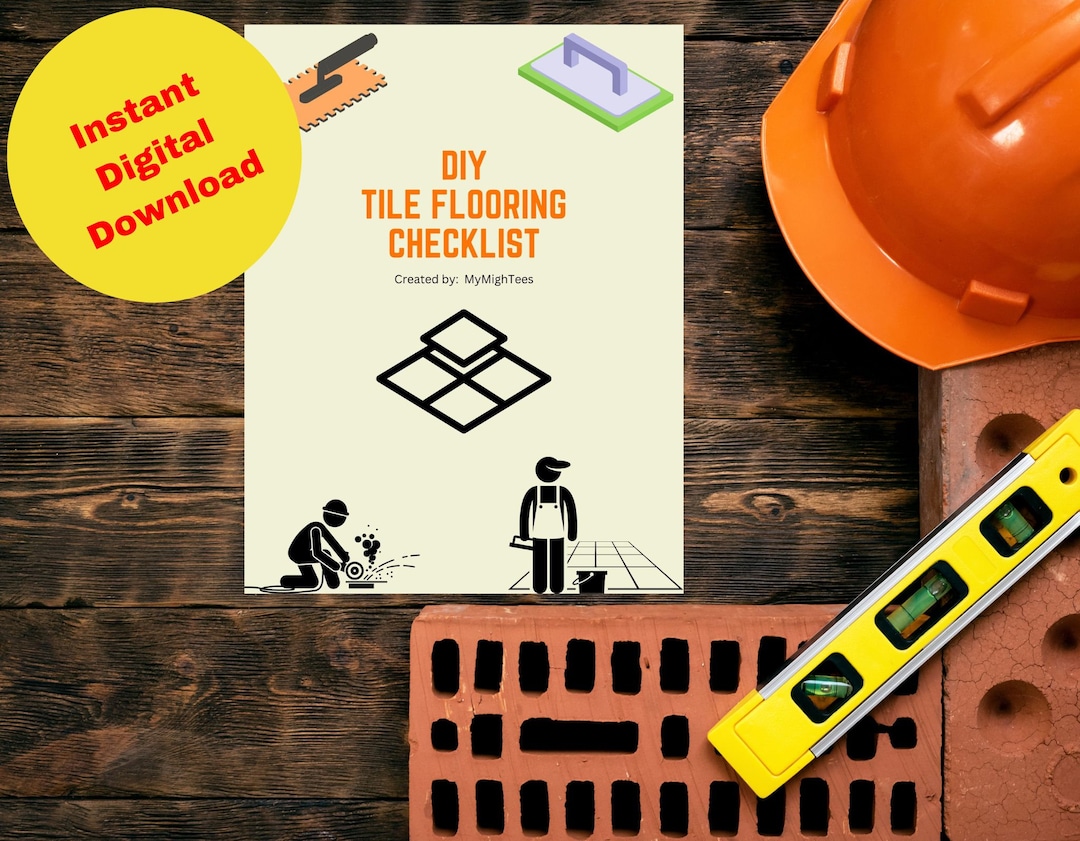 DIY Do It Yourself Floor Tiling Checklist Package Contains - Etsy