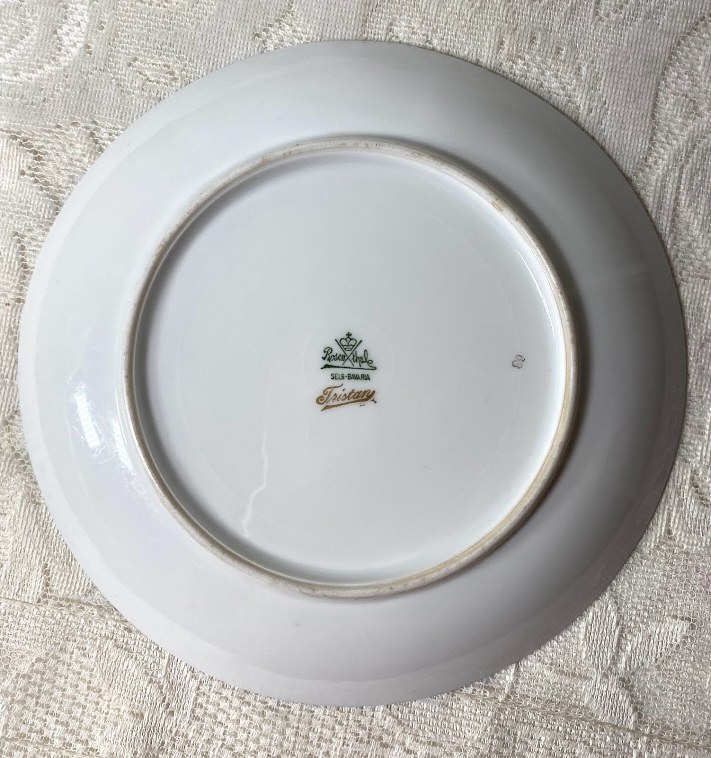 Vintage ROSENTHAL Selb Bavaria tristan Salad Plate Hand Painted, Isolde Roses, Gold & Cobalt ...