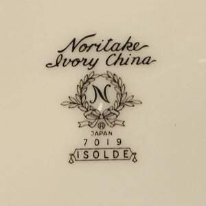 NORITAKE Isolde Japan Ivory China Salad Plate 7019 Blue, Yellow Orange ...