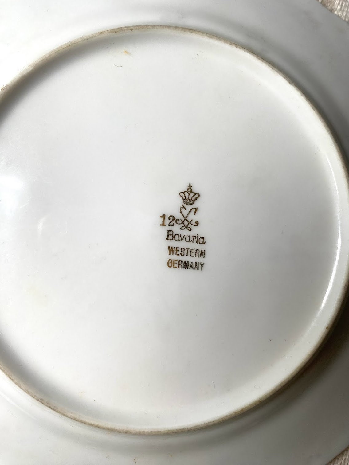 WINTERLING BAVARIA Rosebud rim Shape Salad Plate Set of 4, Scalloped ...