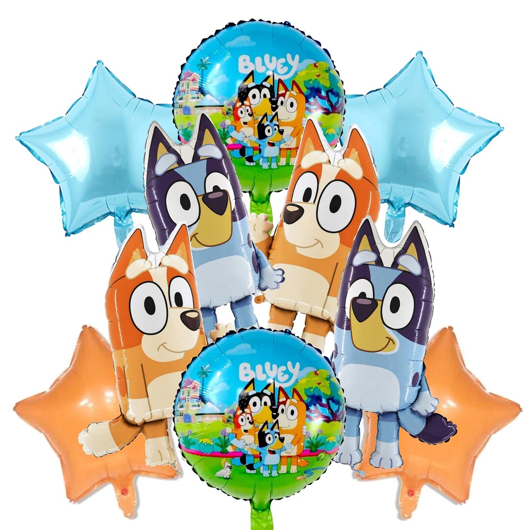 Blue Bluey Inspired Themed Bingo Balloons Party - Etsy