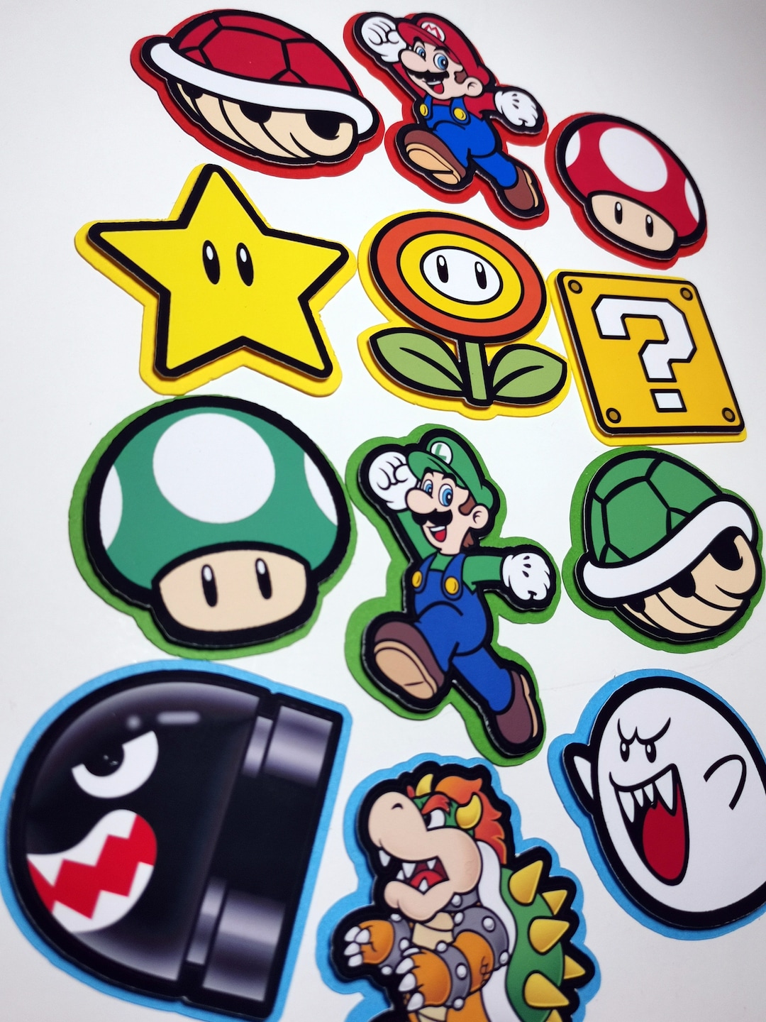 Super Mario Brothers Themed Cupcake Toppers - Etsy