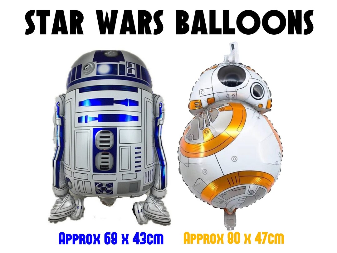 Star Wars Themed R2-D2 BB-8 Air Filled Foil Balloons - Etsy