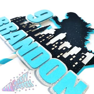 Godzilla Themed Personalised Cake Topper - Etsy