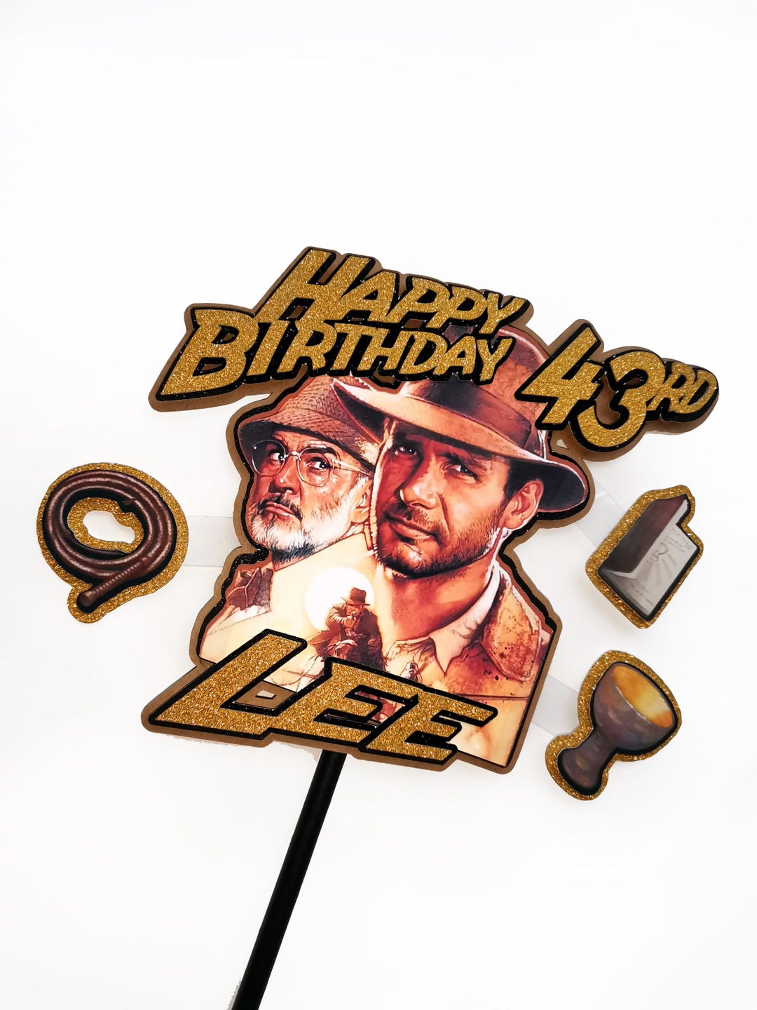 Indiana Jones Themed Birthday Cake Topper - Etsy