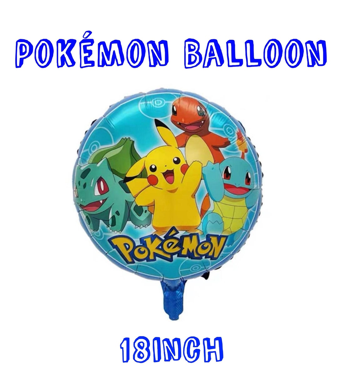 Pokémon Themed Foil Balloon Air and Helium Pikachu Pokemon - Etsy