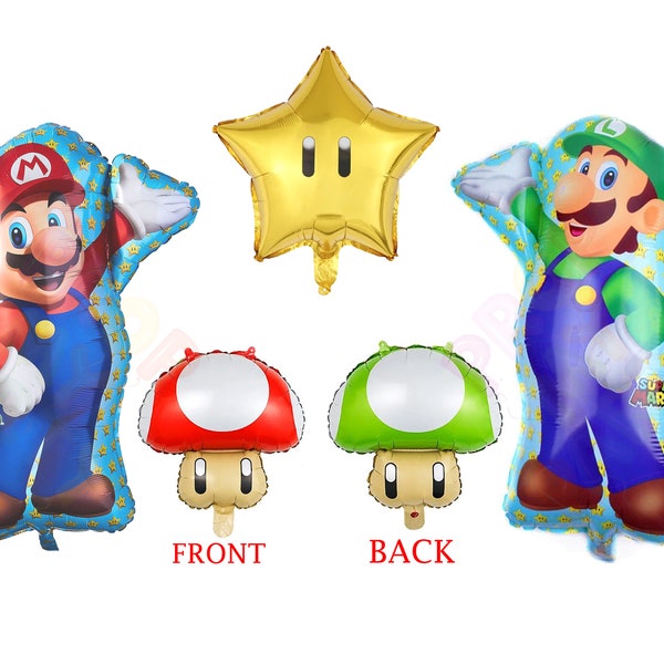 Mario Balloons - Etsy