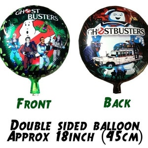 Ghostbusters Themed Foil Balloons Stay Puft Marshmallow Man Ecto 1 - Etsy