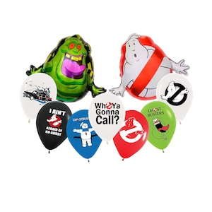 Ghostbusters Themed Foil Balloons Stay Puft Marshmallow Man Ecto 1 - Etsy