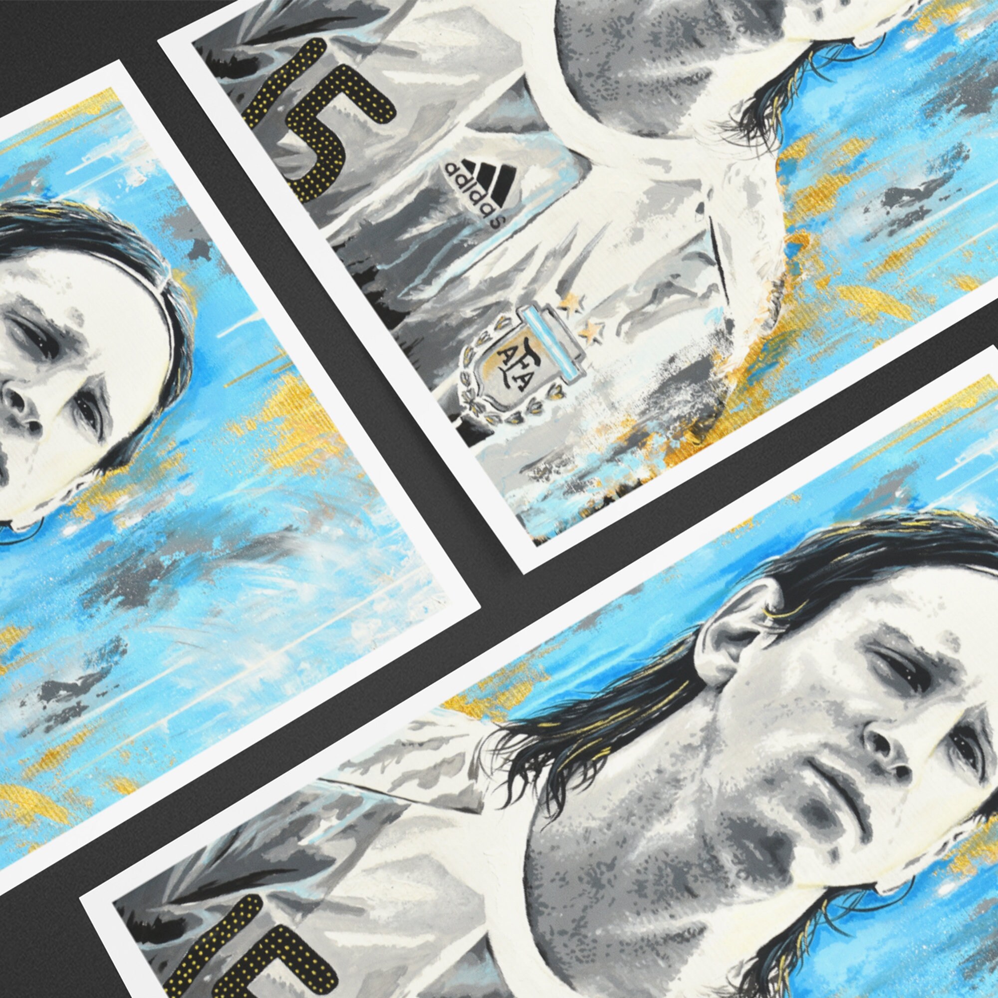 Lionel Messi Fine Art Print Argentina Messi Football Poster Acrylic ...